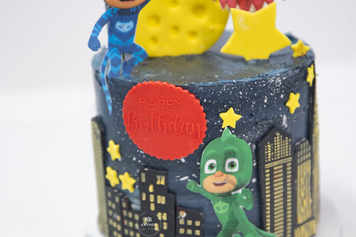 PJ Masks Birthday Cake – Joconde Cakes & Sweets