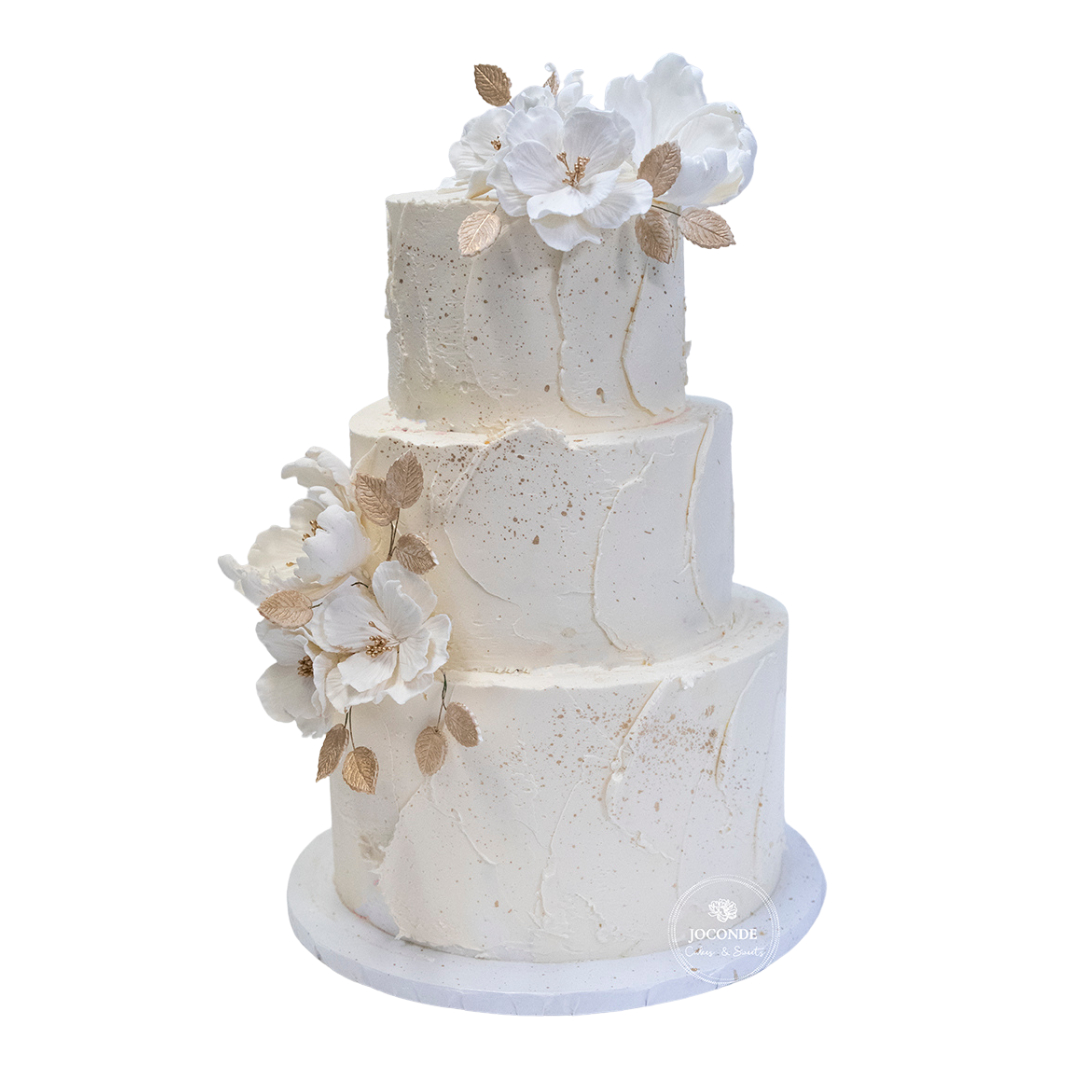 Rustic Smears Wedding Cake – Joconde Cakes & Sweets